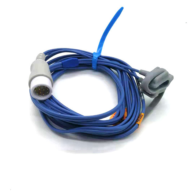 Capteur bleu de Pin Monitor SPO2 de l'oxymètre 12 d'impulsion pour ...